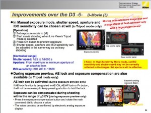 Nikon D3s manual video control explained again - Nikon Rumors