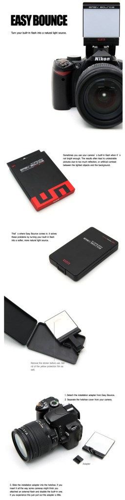 Easy bounce pop-up flash diffuser for Nikon DSLR - Nikon Rumors