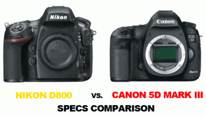 Nikon D800 vs. Canon EOS 5D Mark III specs comparison - Nikon Rumors