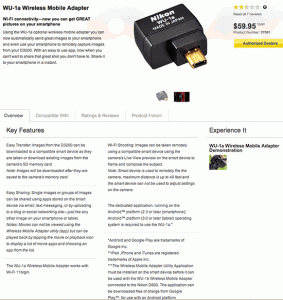 Nikon D600 will be Wi-Fi compatible with a new WU-1b wireless mobile ...