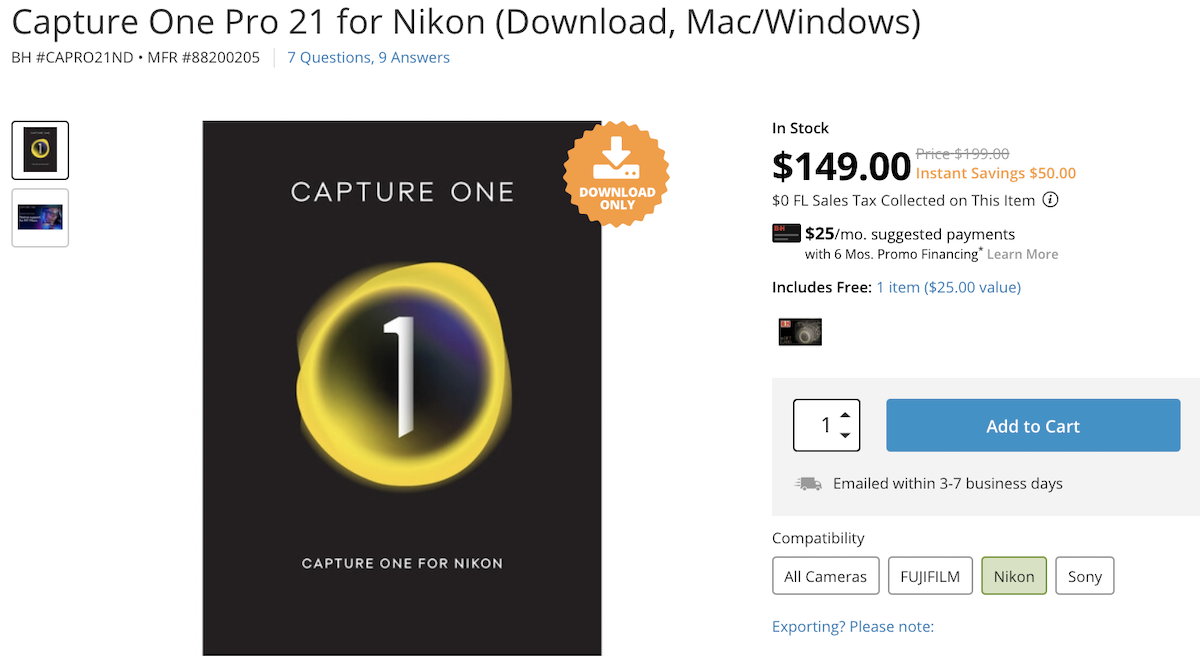 Deal of the day: Capture One Pro 21 is now up to $100 off plus a free ...