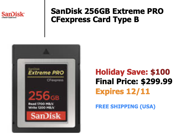 CFexpress memory cards sales and new releases - Nikon Rumors