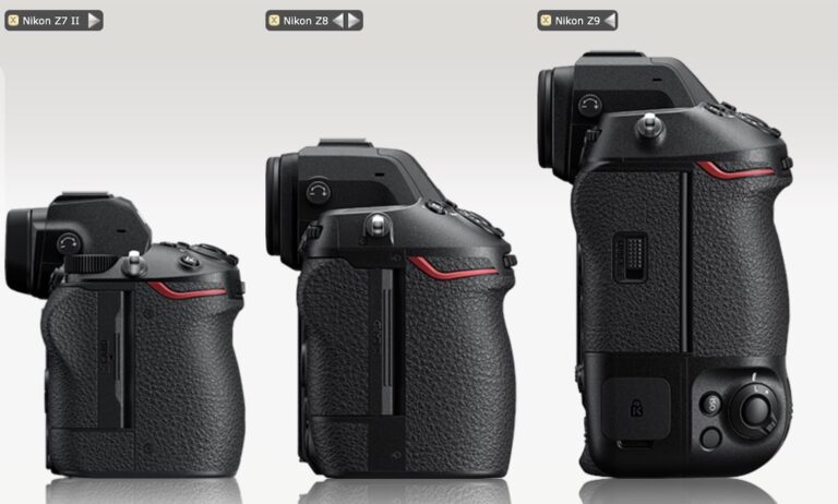 Nikon Z7II vs. Z8 vs. Z9 size and specification comparisons - Nikon Rumors