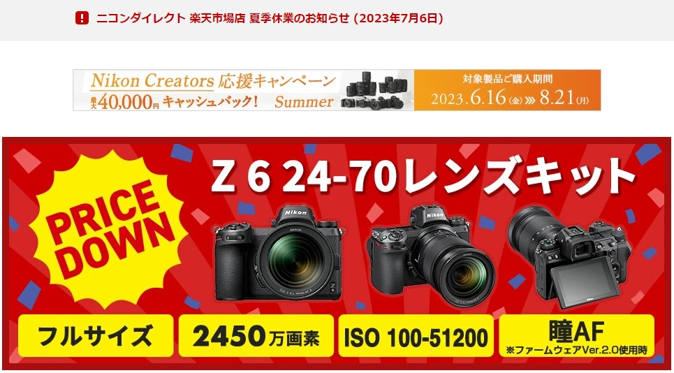 Some observations on the current Nikon promotions in Japan - Nikon Rumors