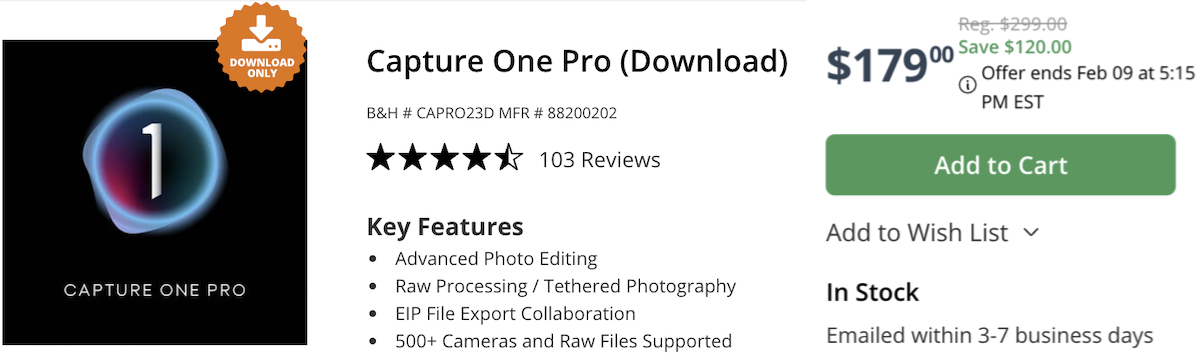 The latest from Topaz, Luminar and Capture One (adds NEFX support ...