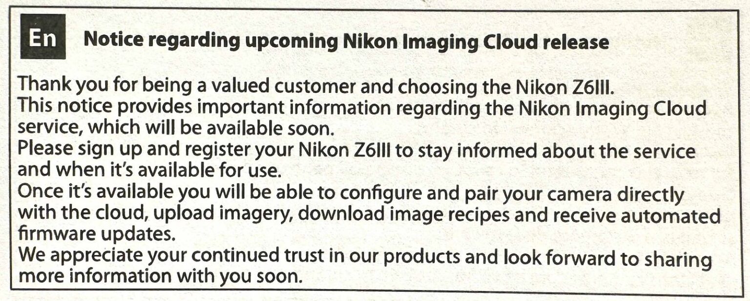 The new Nikon Imaging Cloud service - Nikon Rumors