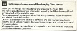 The new Nikon Imaging Cloud service - Nikon Rumors