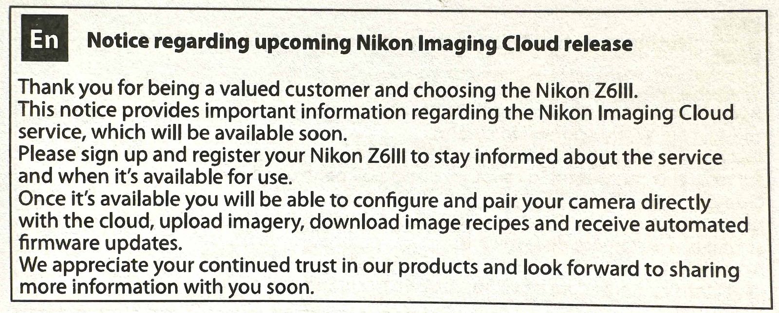 The new Nikon Imaging Cloud service - Nikon Rumors