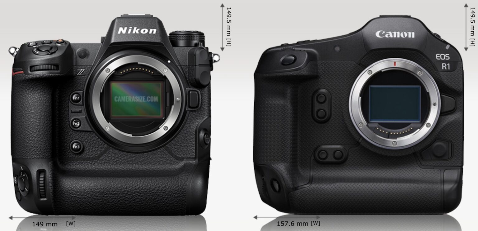 Nikon Z9 vs. Canon R1 specifications comparison: what do you think ...