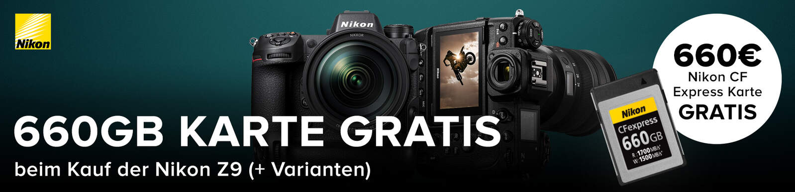 The Z9 now comes with a free Nikon MC-CF660G CFexpress memory card ...