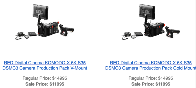 The Nikon effect: RED slashes prices of Komodo cinema cameras by up to 30% (up to $3,000 ...