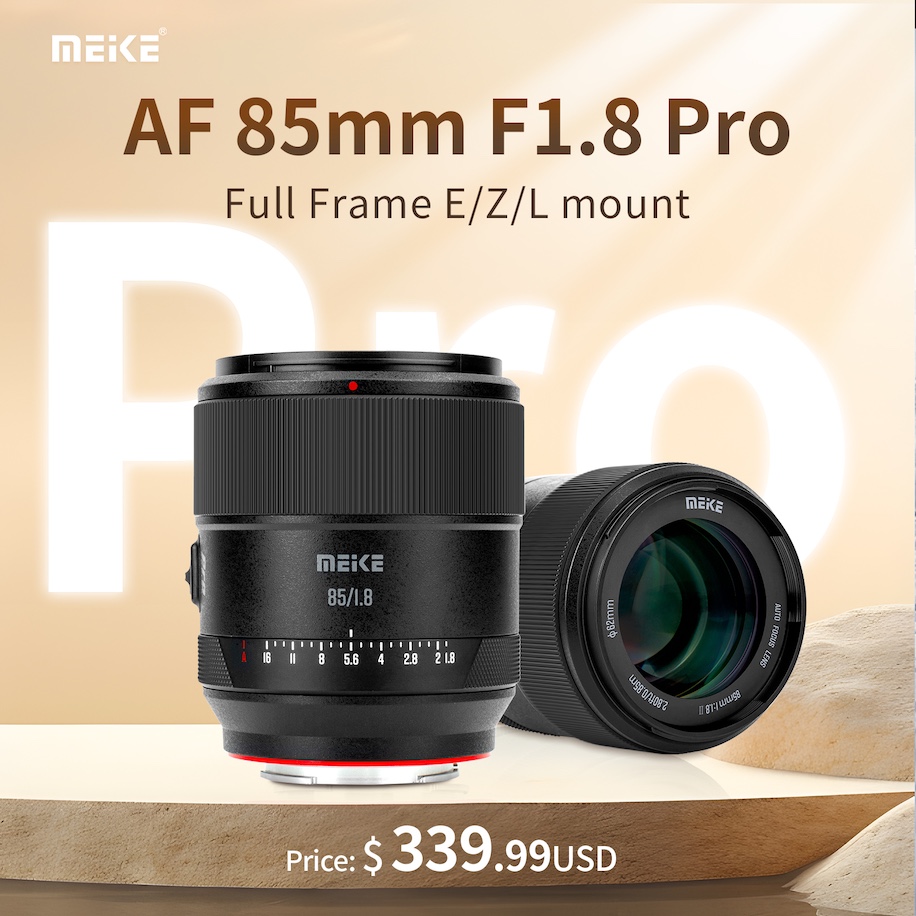 The new Meike 85mm f/1.8 Pro full-frame lens for Nikon Z-mount is now ...