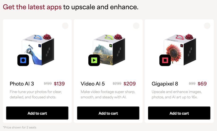 If you missed Black Friday, Topaz Labs has another sale (up to 50% off ...