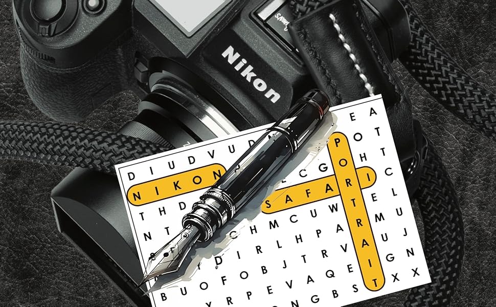 Just for fun: Nikon puzzle book "Lens Logic" (word searches and ...