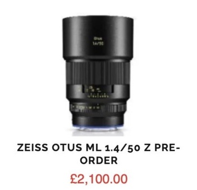 Confirmed: Zeiss Otus ML 50mm and 85mm f/1.4 mirrorless lenses for ...