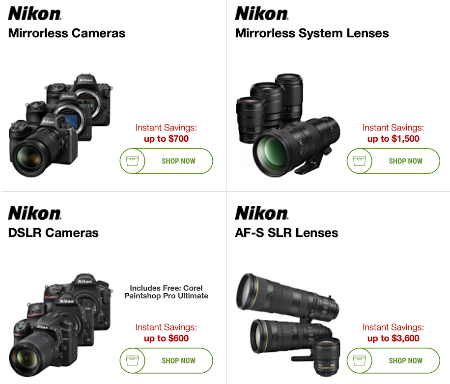 New Nikon rebates in the US for May 2025 - Nikon Rumors