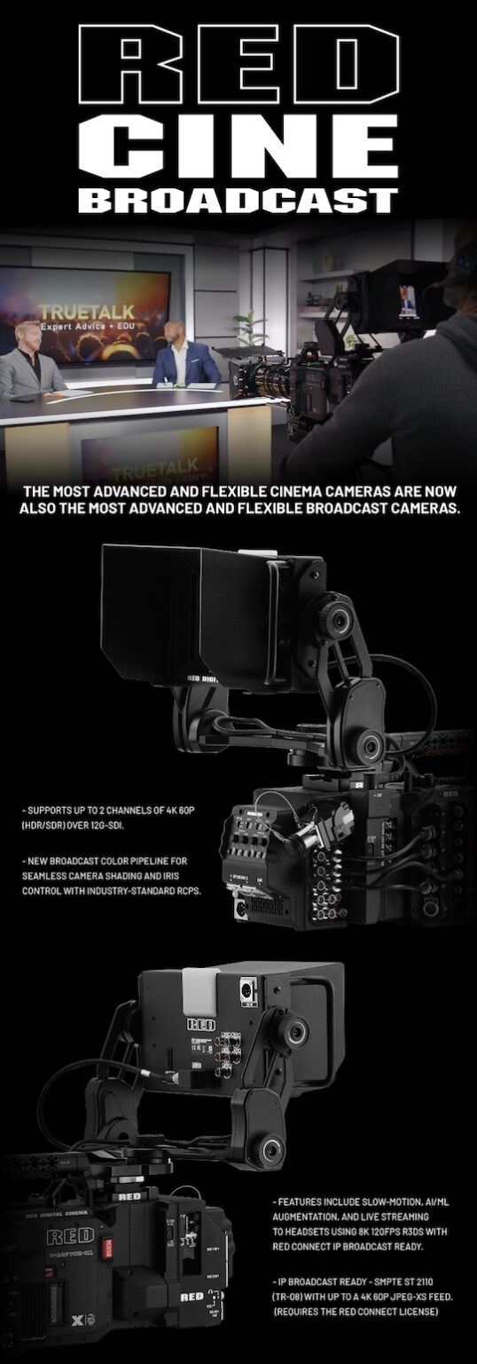 RED to demonstrate cine solutions at the 2025 NAB show, including the ...