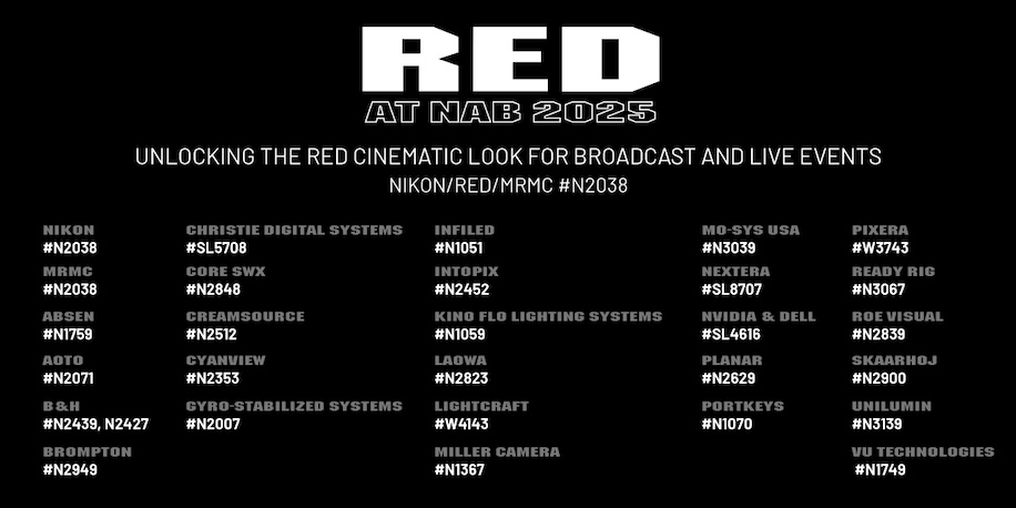 RED to demonstrate cine solutions at the 2025 NAB show, including the ...