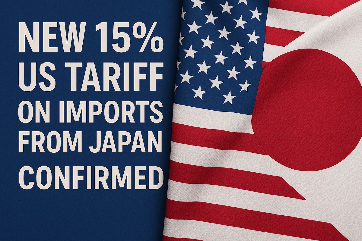 Trade deal reached: the new US tariff on goods imported from Japan is ...