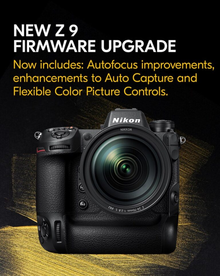 Major Nikon Z9 firmware update version 5.30 and minor Nikon Z5II firmware update version 1.10 ...