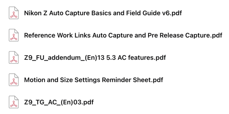 Nikon Z Auto Capture and Pre-Capture Release - Nikon Rumors