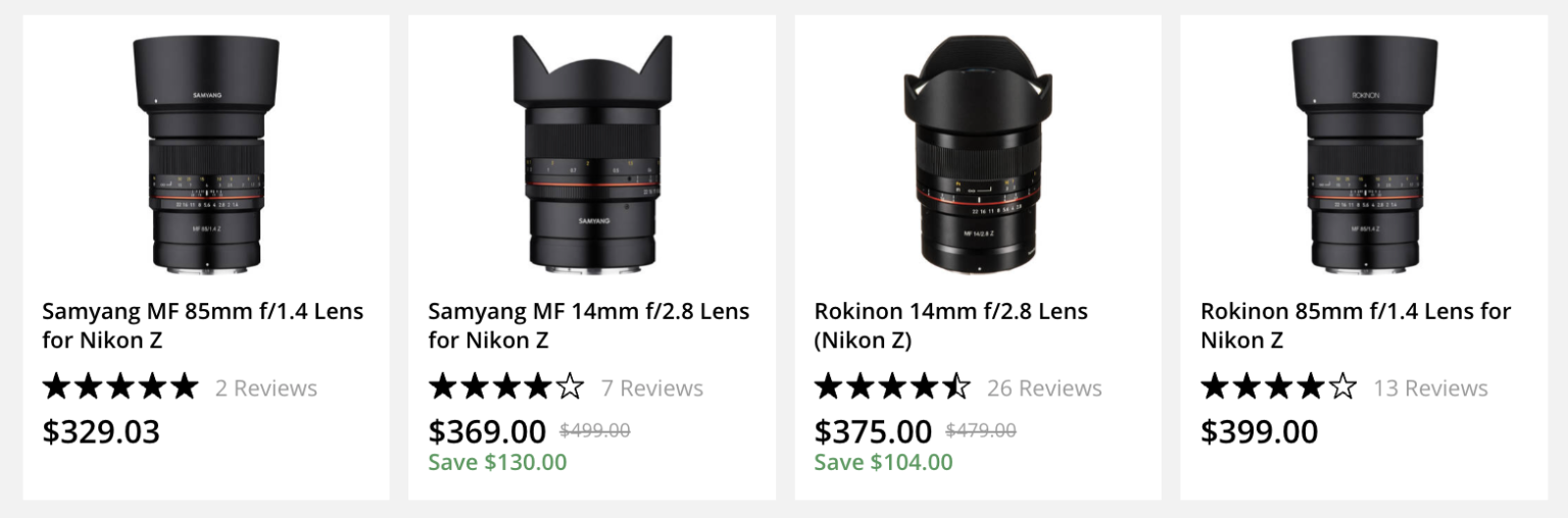 Samyang is waiting on licensing from Nikon to start making Z-mount ...