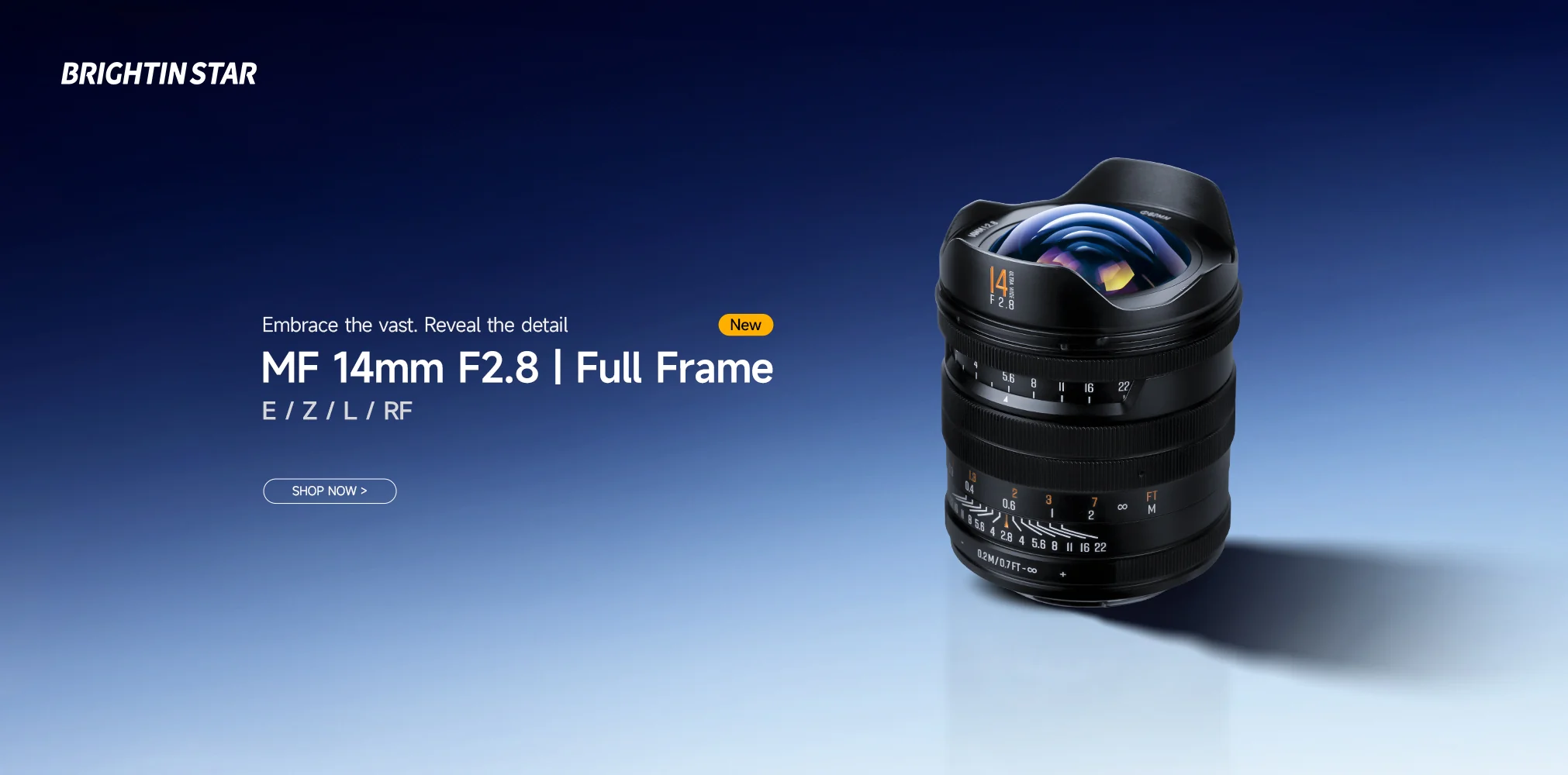 New Brightin Star MF 14mm f/2.8 wide-angle full-frame lens for Nikon Z ...